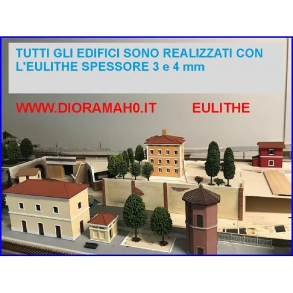 EULITHE Foglio 400x400 spessore 18 mm DioramaH0